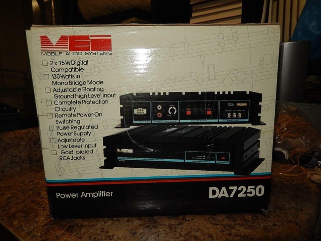 MEI 2 Channel Power Amplifier / Amp Model DA7250 /as-is Untested for ...