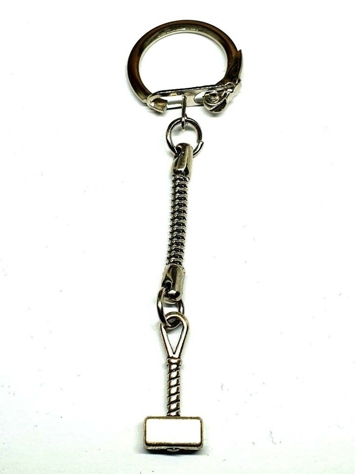 Thors Hammer Viking Keyring Mjolnir Key Fob Handbag Charm Protection ...