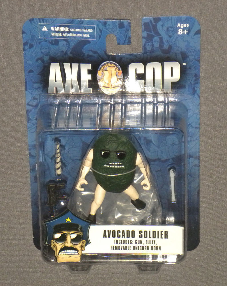 Axe Cop Action Figures Avocado Soldier Dr. Doo Doo Doody Soldier UK ...