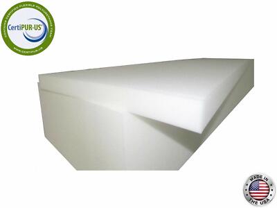 HIGH DENSITY UPHOLSTERY FOAM CUSHION 2"x24"x80" 46ILD "FIRM" CertiPUR ...