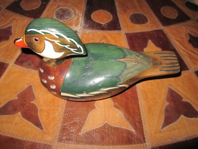 GENE MALIN 1992 HAND PAINTED WOODDUCK #30 | eBay