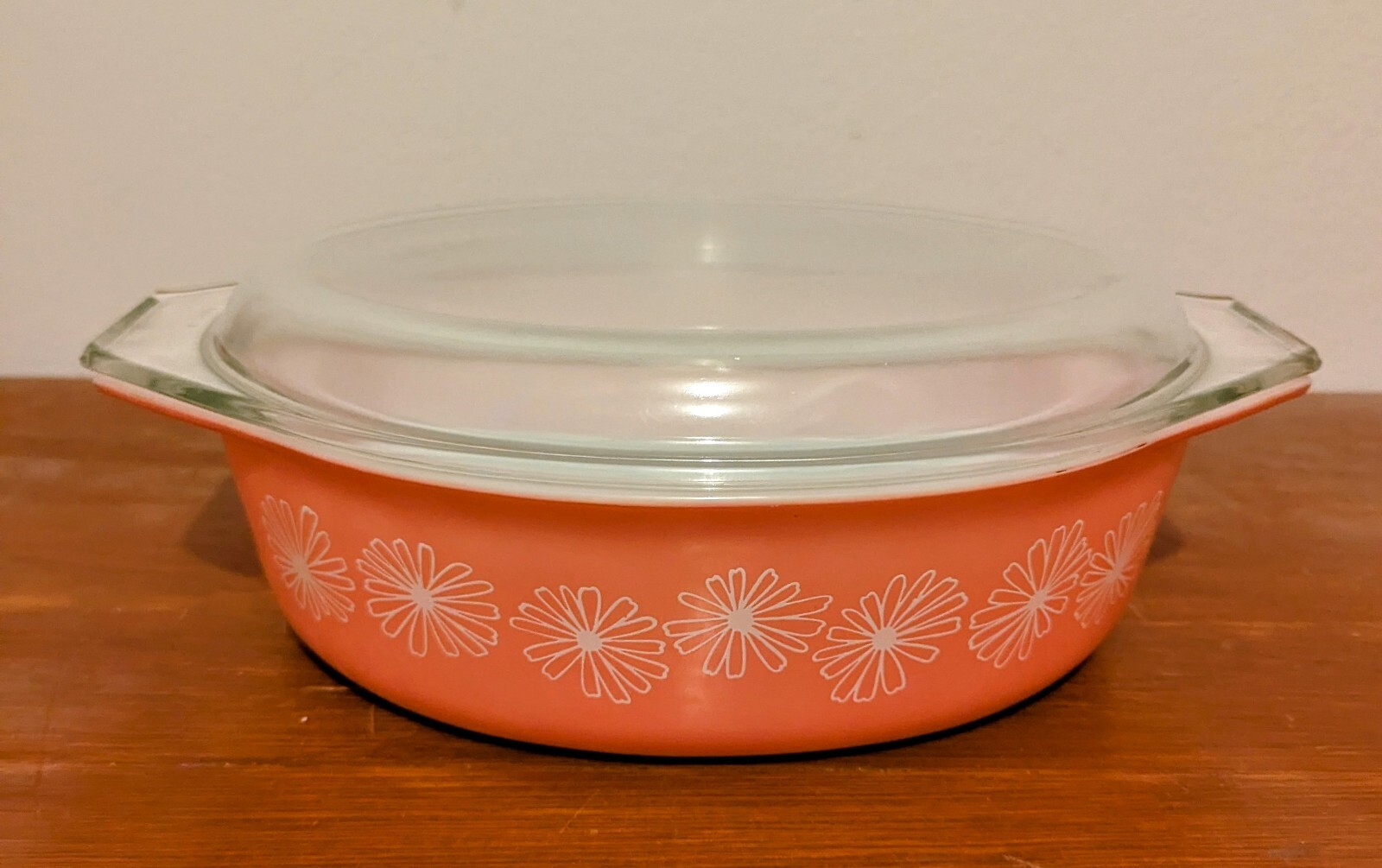 Vintage Pyrex Pink Daisy 045 Oval Casserole w/Lid 2-1/2 Quart | eBay