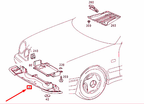 Mercedes-Benz E W210 Engine Compartment Front Cover A2105200722 OEM for ...