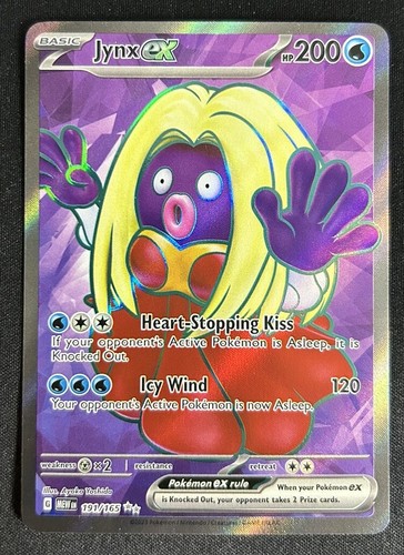 Jynx ex 191/165 Scarlet & Violet 151 Full Art Ultra Rare Pokemon TCG ...