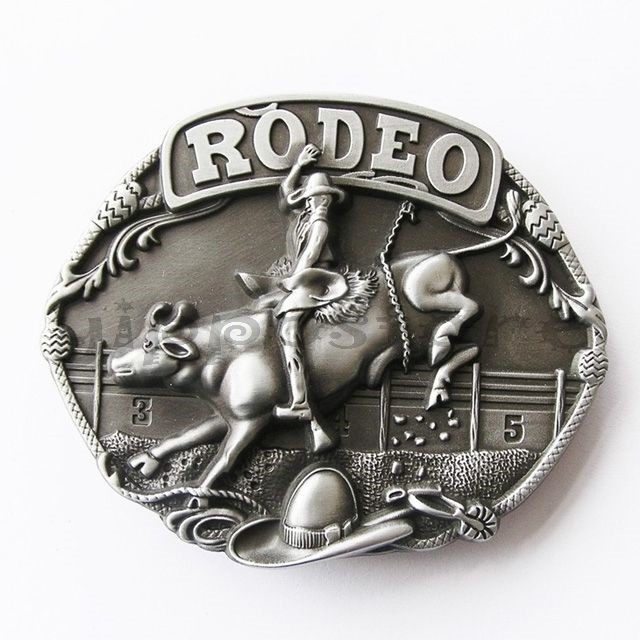 Original Western Rodeo Race Cowboy Bull Riding Metal Belt Buckle | eBay