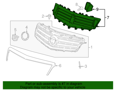 GM Front Bumper Fascia Air Deflector 23490309 | eBay
