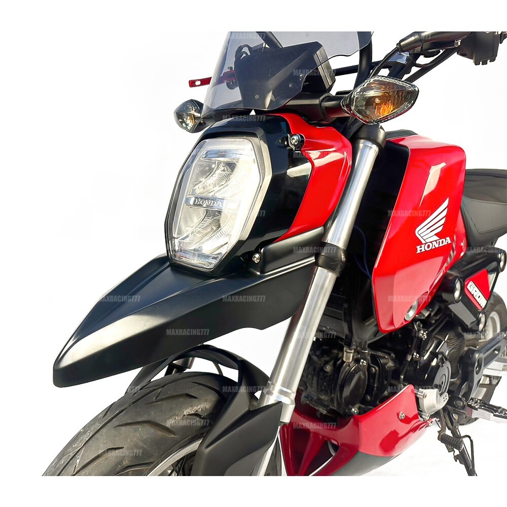 MOTARD FRONT FENDER MUD GUARD FAIRING BLACK FIT FOR HONDA GROM 125 2021 ...