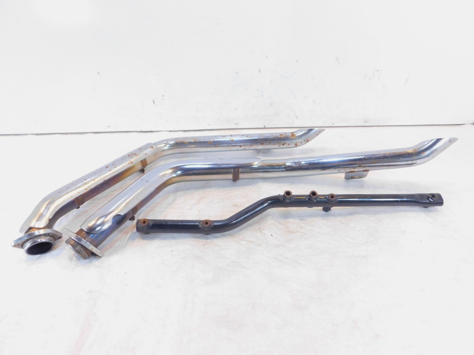 01 2001 Indian Gilroy Scout Chrome Front & Rear Exhaust Header Pipe ...