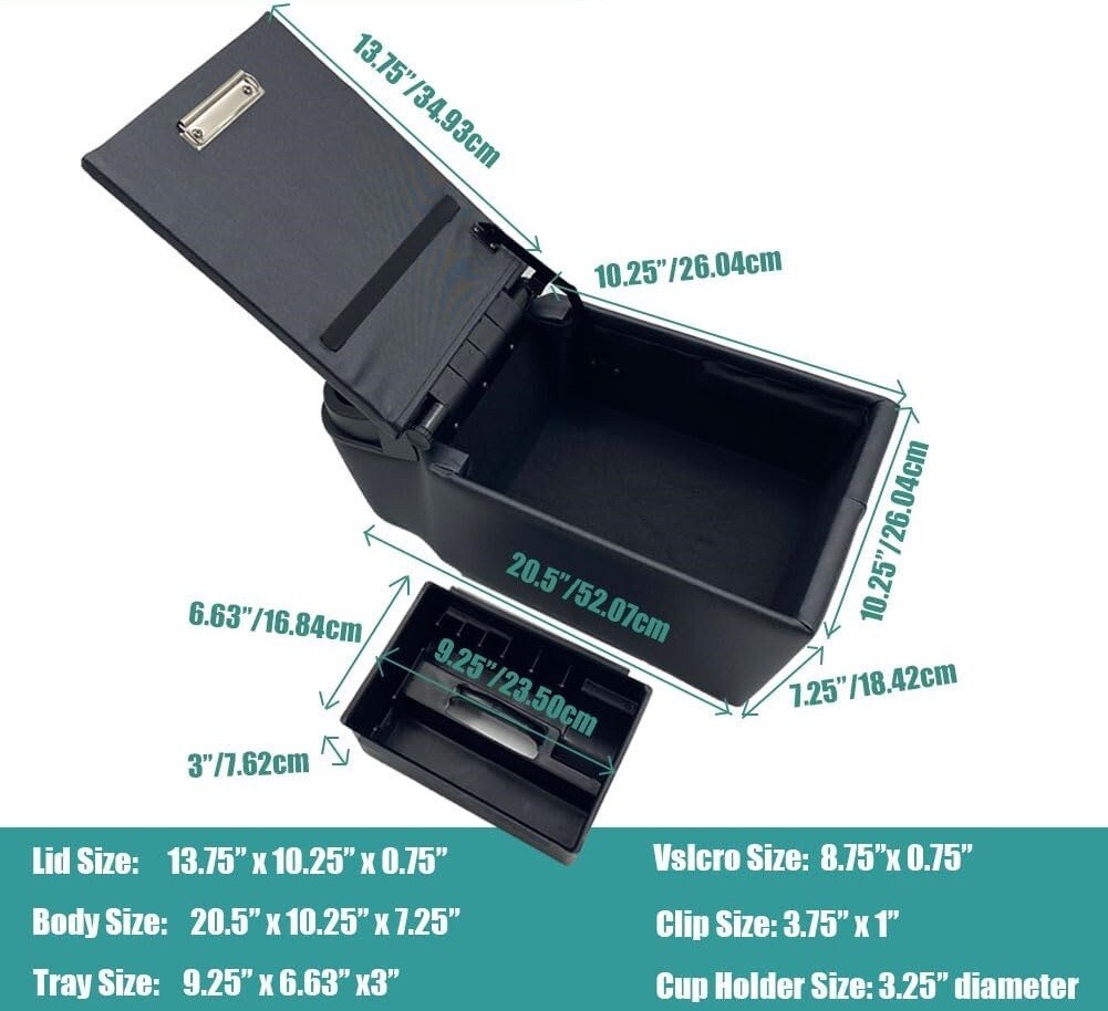 Universal Truck Seat/Bench Contractor Center Console Business Organizer ...