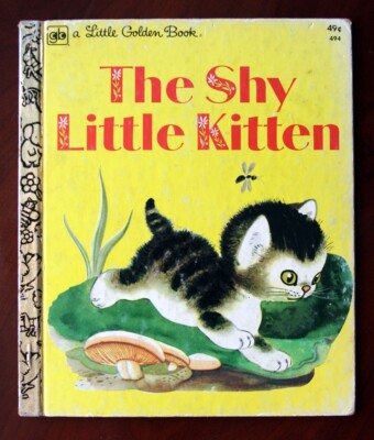 The Shy Little Kitten 1975 Vintage Little Golden Book #494 Gustaf ...