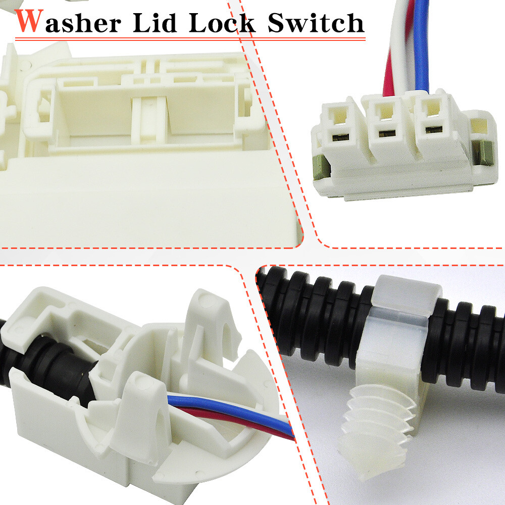 Washer Lid Lock Switch fits GE, AP7033485, PS16619254, WH08X32657 | eBay