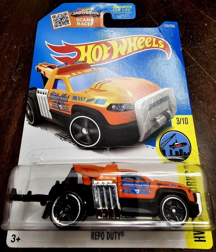 Hot Wheels 2016 Treasure Hunt Repo Duty Orange HW City Works #3/10 *NEW ...