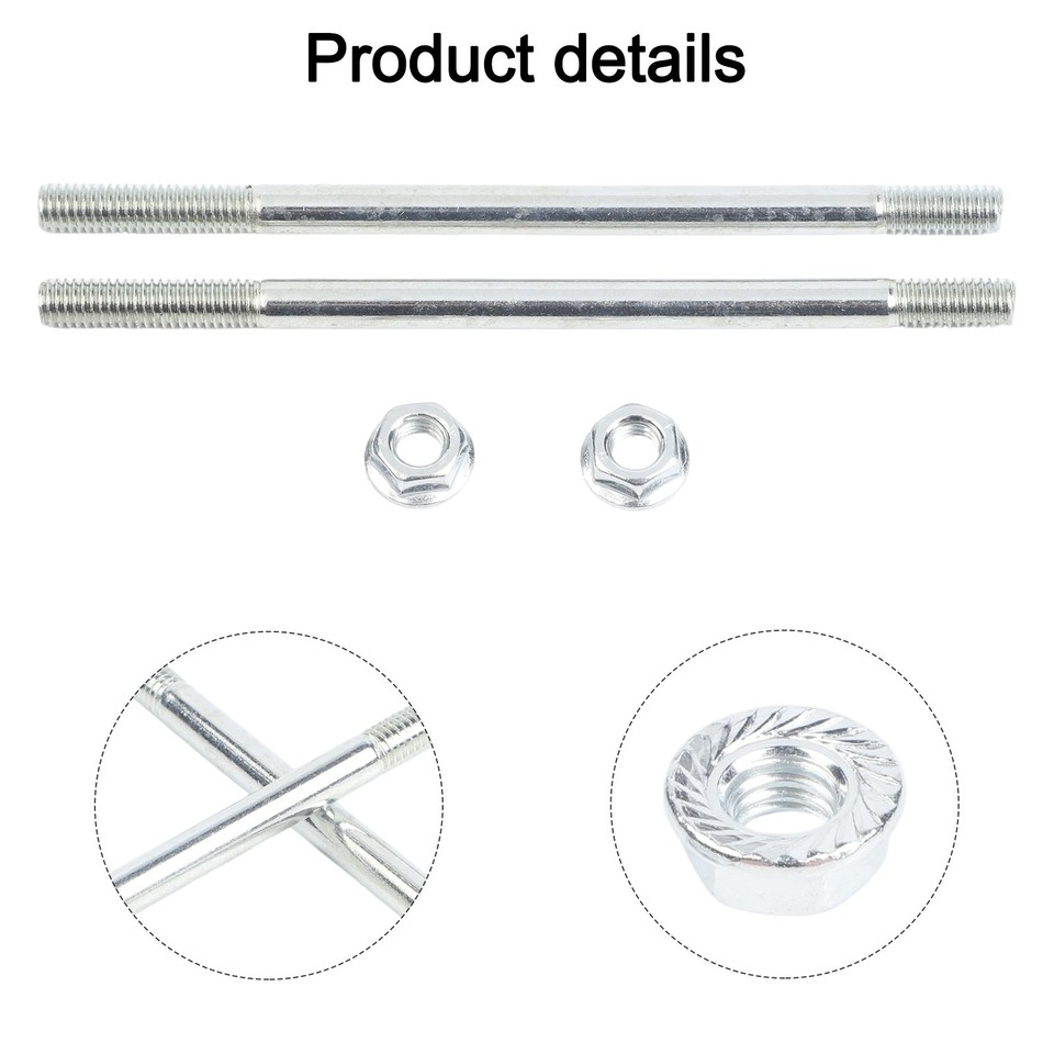 Stud Bolt Set 2pcs Replacement Mount Stud Bolt Bolts Studs Engine Motor ...