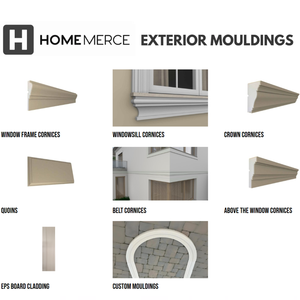 Exterior Coving Cornice Outside Above the Window Mouldings Home Decor ...