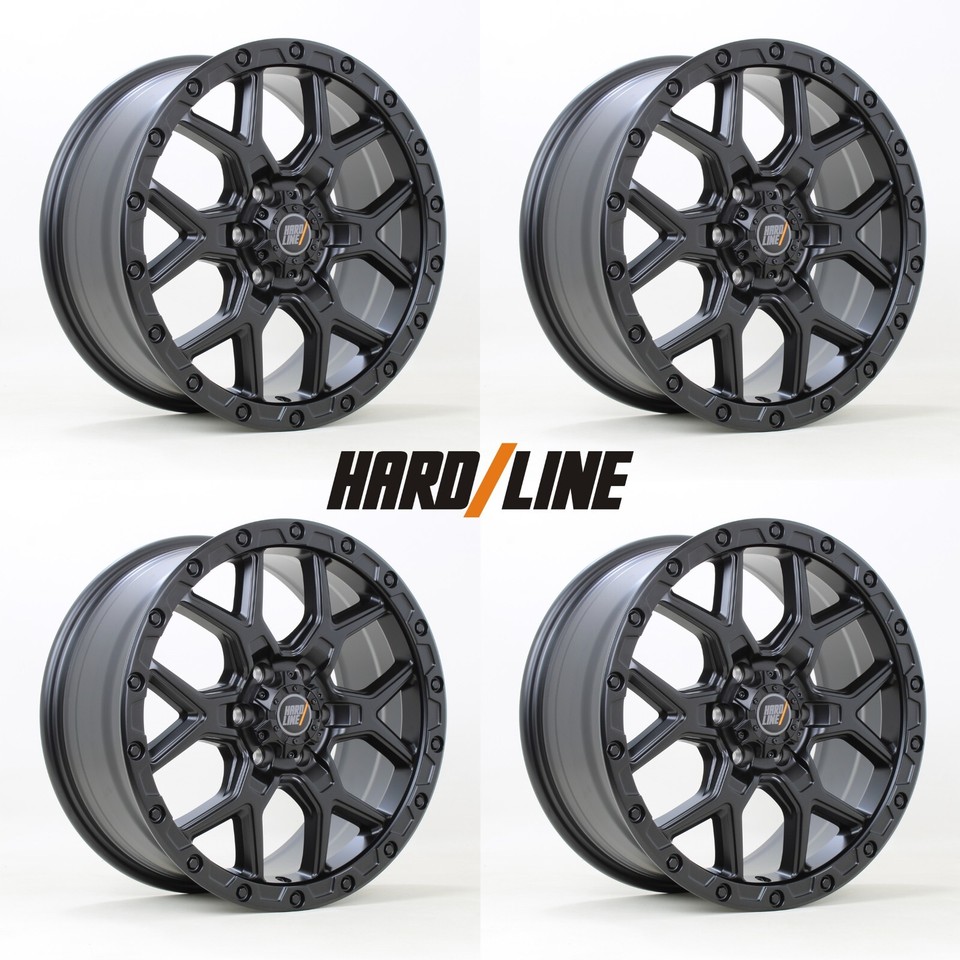 4 x 18" Hardline APEX Alloys + All Terrain tyres fit Ford Transit ...