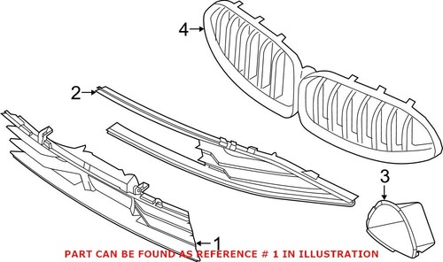 Genuine OEM Front Lower Grille For BMW 840i 840i Gran Coupe 840i xDrive ...