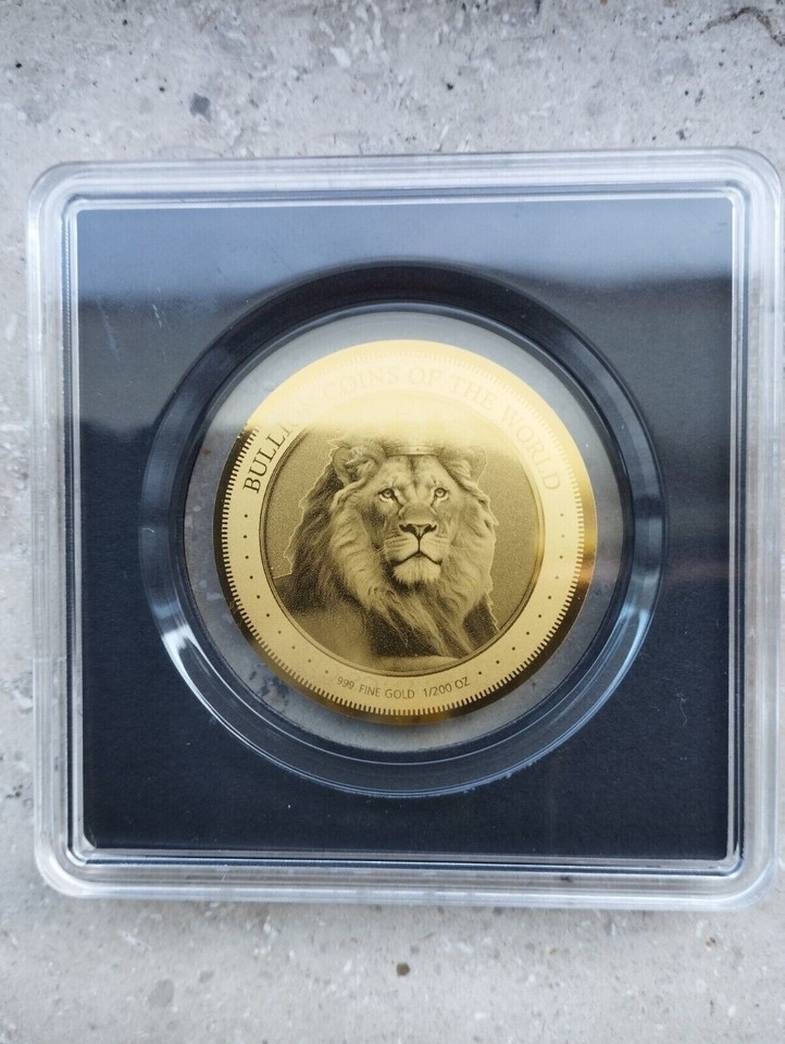 2024 Chad Lion of England 999 Gold Coin Panthera Leo Cat Queen’s Beasts ...