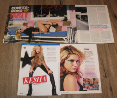 KE$HA Kesha original FULL PAGED magazine clippings pages PHOTO article ...