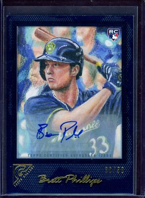 BRETT PHILLIPS ~ 2017 Topps Gallery Autographs Blue #41 AUTO (#30/50 ...