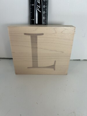 Longaberger Woodcrafts Wooden Monogram Initial Block Letter L | eBay