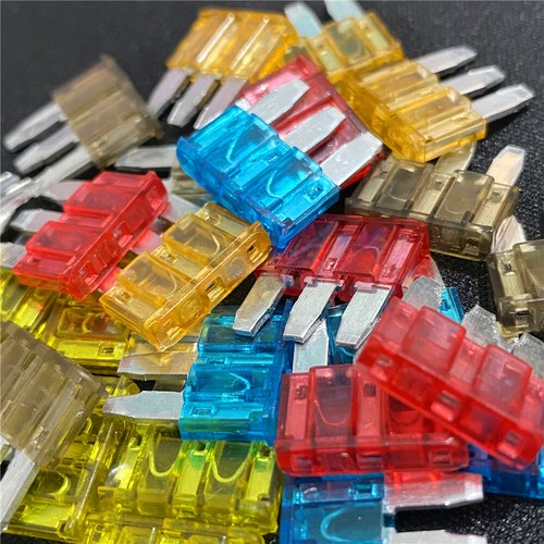 50PCS Mixed Micro3 3 Prong ATL Blade Fuses Assortment Kit 5A 7.5A 10A ...