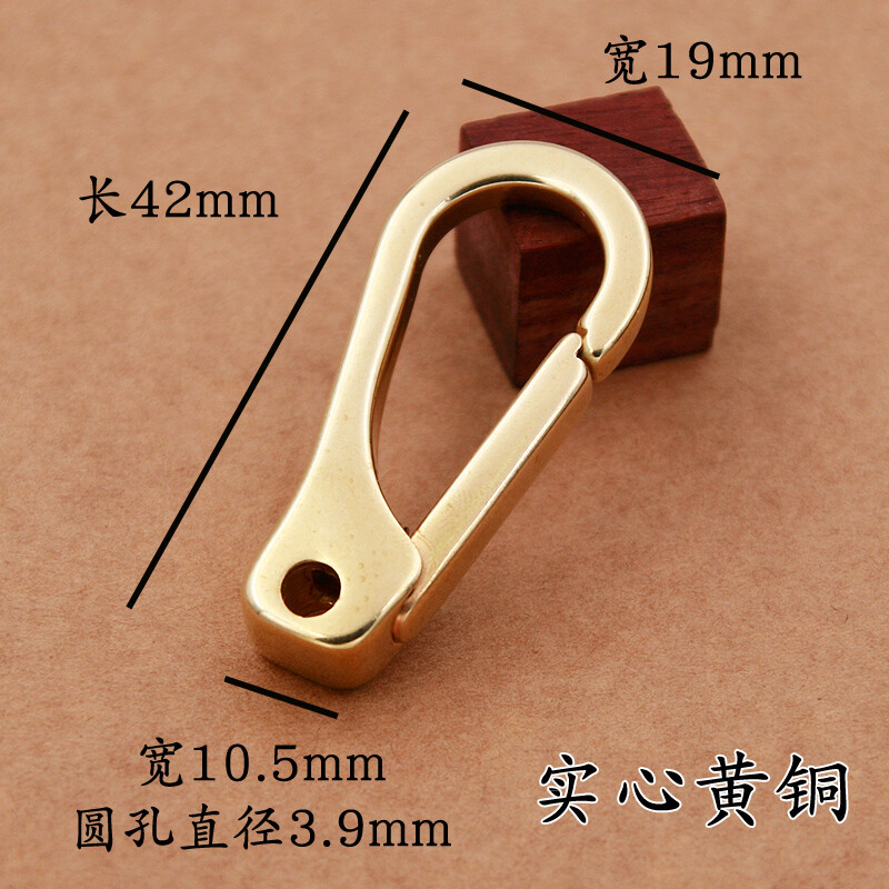 Solid Brass Keychains Pants Clip Bag Hook Handmade Car Keyrings Key ...