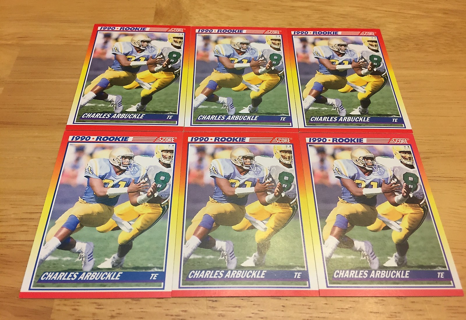 CHARLES ARBUCKLE LOT OF 6 FOOTBALL CARDS UCLA BRUINS TIGHT END | eBay