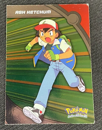 Pokemon Topps Ash Ketchum Foil Card HV1 Played | eBay