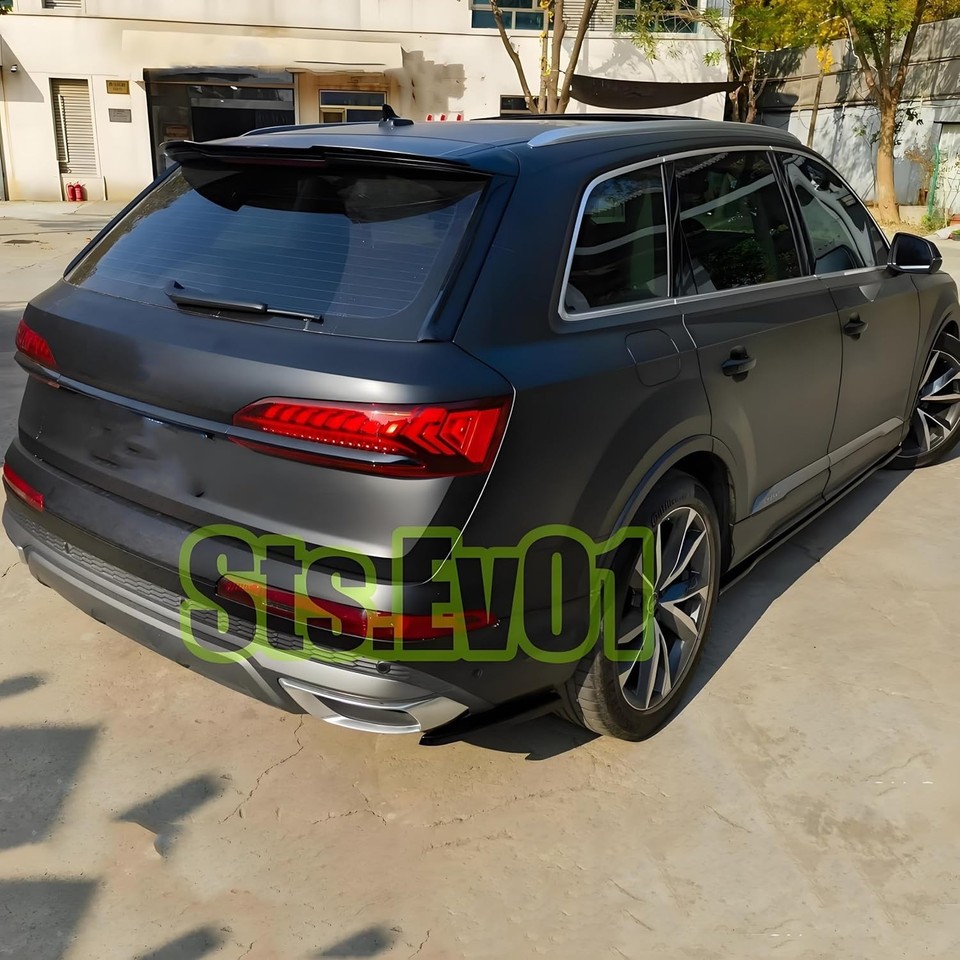 For Audi Q7 S Line SQ7 MK2 Rear Window Spoiler Roof Wing Gloss Black ...