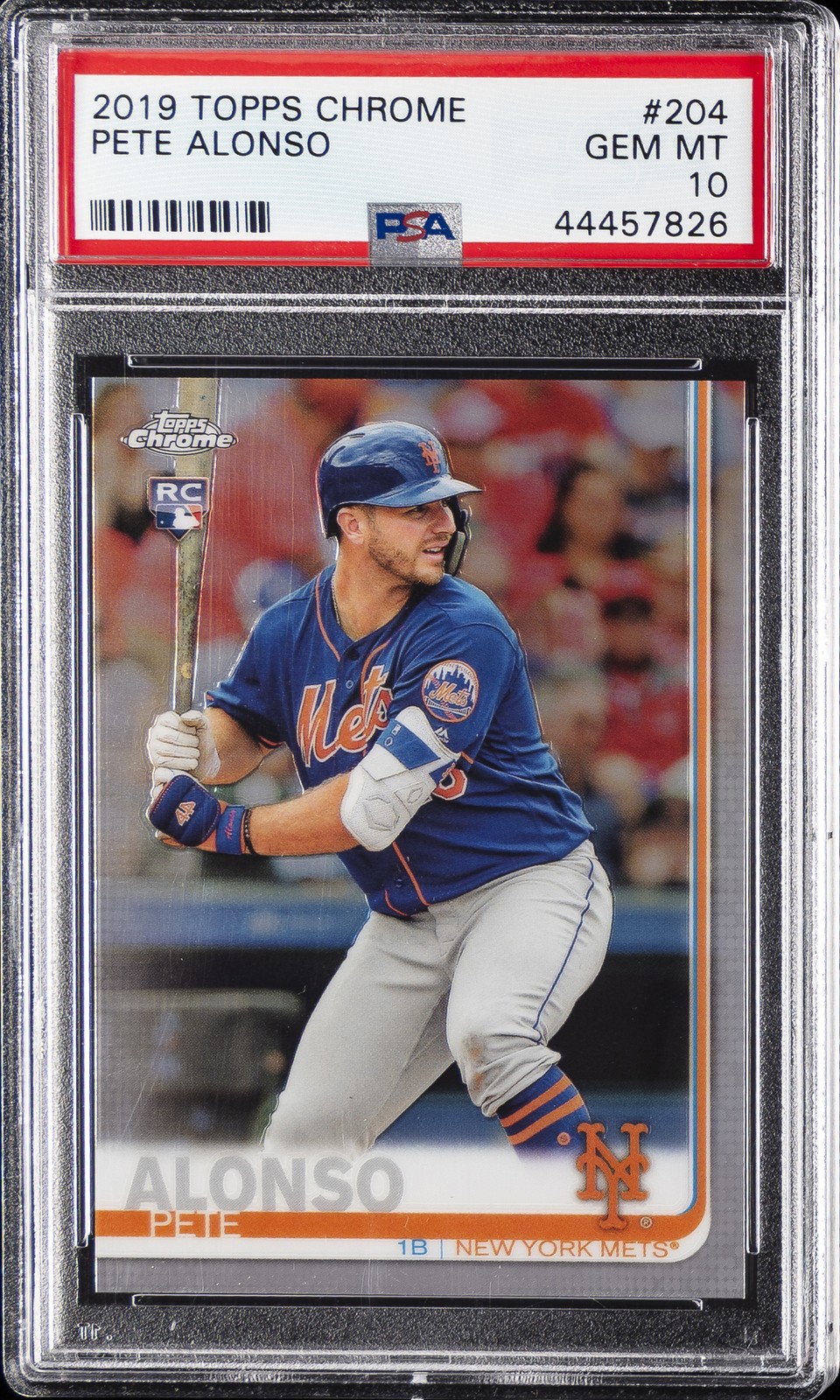 2019 TOPPS CHROME #204 PETE ALONSO ROOKIE RC PSA 10 | eBay
