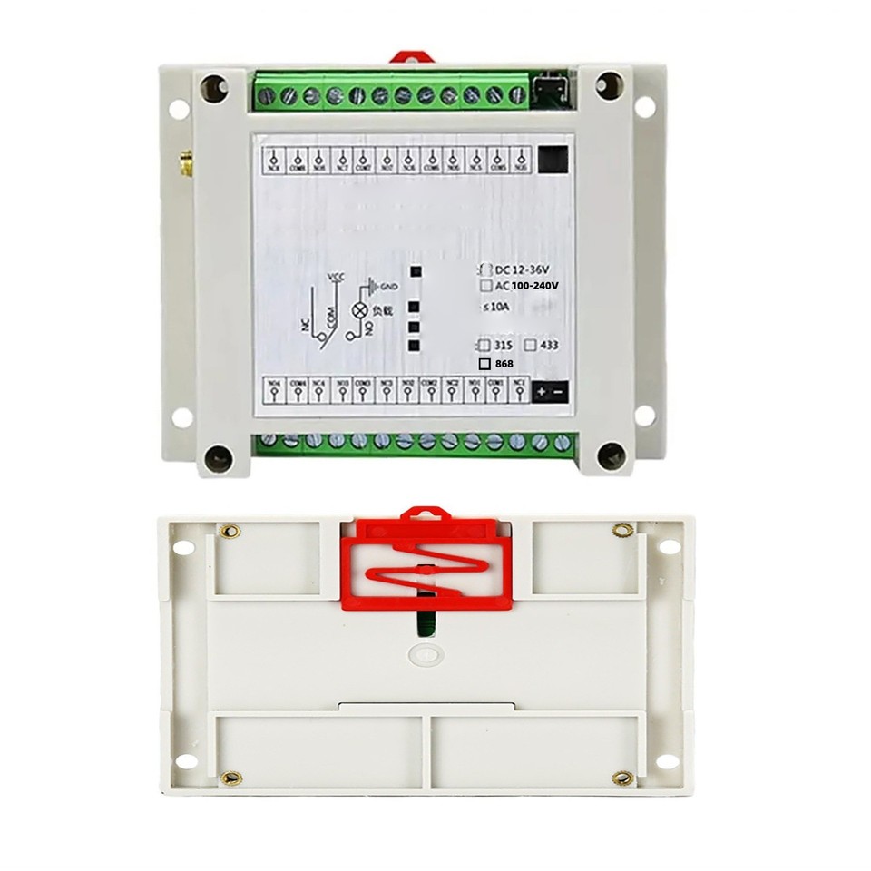 AC100 -- 240V Wireless RF Relay Module Switch 8-Channel Remote Control ...