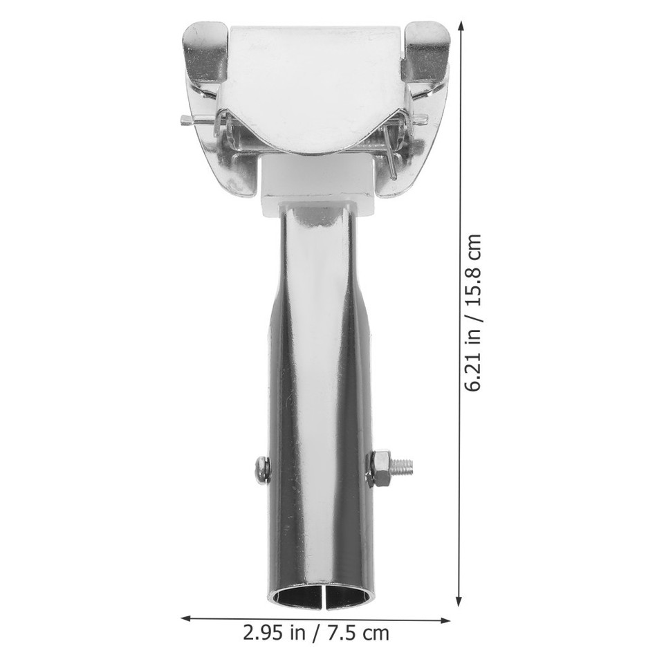 Mop Rod Clip Replacement Stainless Steel Adapter Pole with Clamp Handle ...