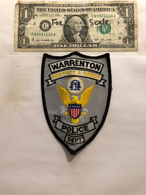 Warrenton Georgia Police Patch Pre-sewn good condition | eBay