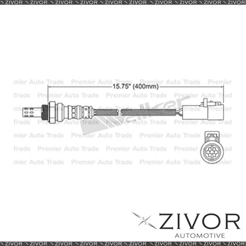 Post Cat. Oxygen Sensor For Ford Territory 4.0 Turbo 6Cyl * By ZIVOR ...