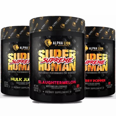 ALPHA LION Superhuman Extreme - 21 servings, Extreme Energy Pre Workouts Formula | eBay