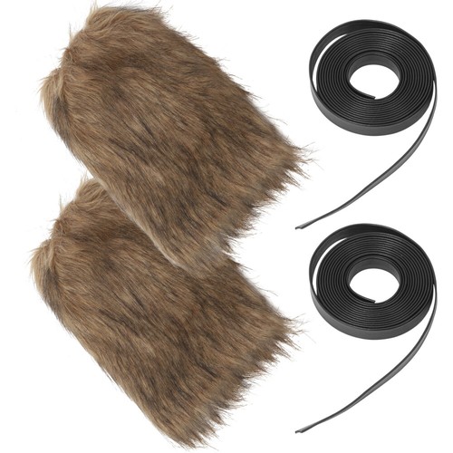 Strap Leg Warmers Fuzzy Faux Wrist Cuffs Miss Man Wraps Costume Boot ...