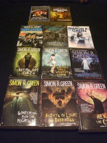 12 Simon R Green NIGHTSIDE Deathstalker GHOST FINDERS Secret Histories ...
