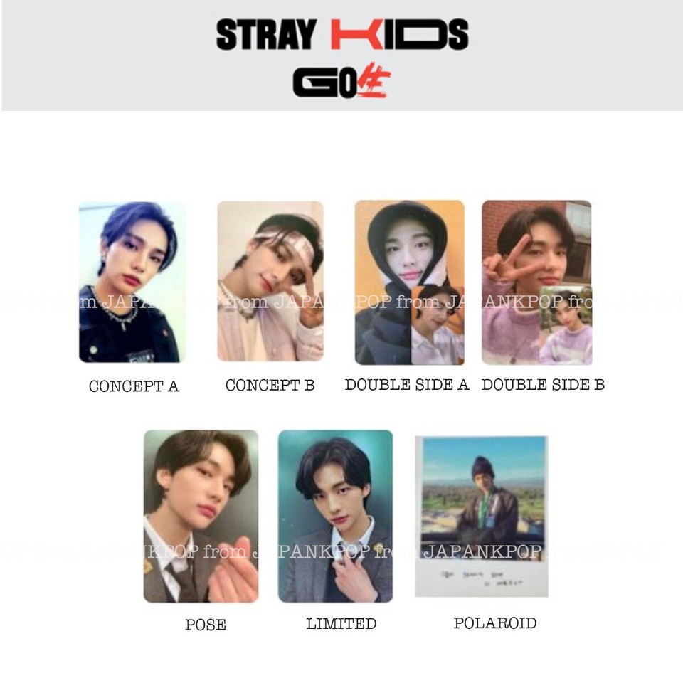 Stray kids GO LIVE GOLIVE ALBUM PHOTO CARD Bang chan Lee know Han ...
