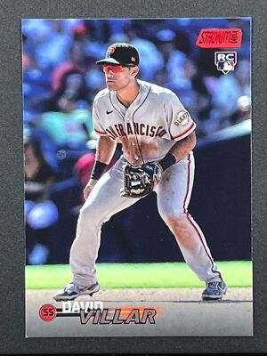 DAVID VILLAR RC 2023 Topps Stadium Club #257 Red Foil San Francisco ...