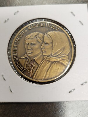Louis Jolliet Jacques Marquette 1673-1973 Tri-Centennial Coin Token ...
