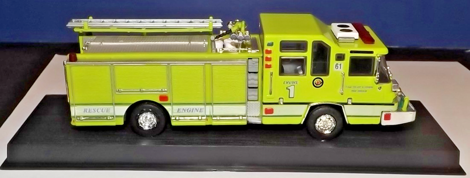 1:64 Scale 1997 Pierce Quantum Pumper Fire Truck Alloy Model Collection ...