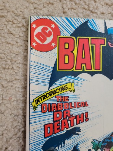 1982 DC COMICS BATMAN #345 FVF NEWSSTAND ISSUE 1st APPERANCE DR DEATH ...