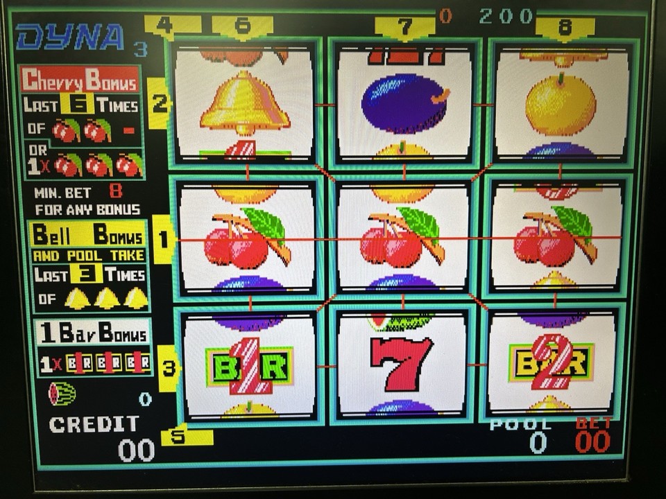 Cherry Master by Dyna 3 8 liner CGA cherry master Arcade board slots | eBay