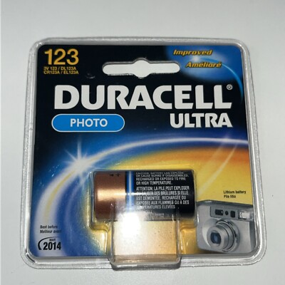 Duracell DL123 3-Volt Lithium Photo Power Batteries DL CR123 CR123A ...
