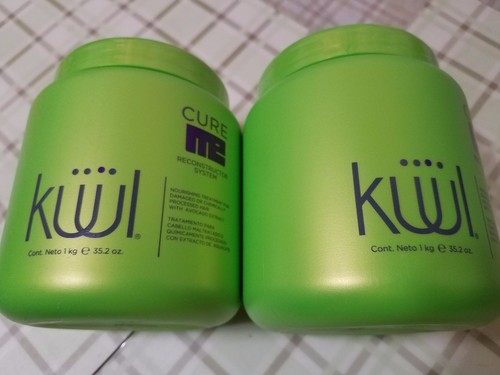 2 Kuul Cure Me Reconstructor System Damaged Hair w/ Avocado Extract 35. ...