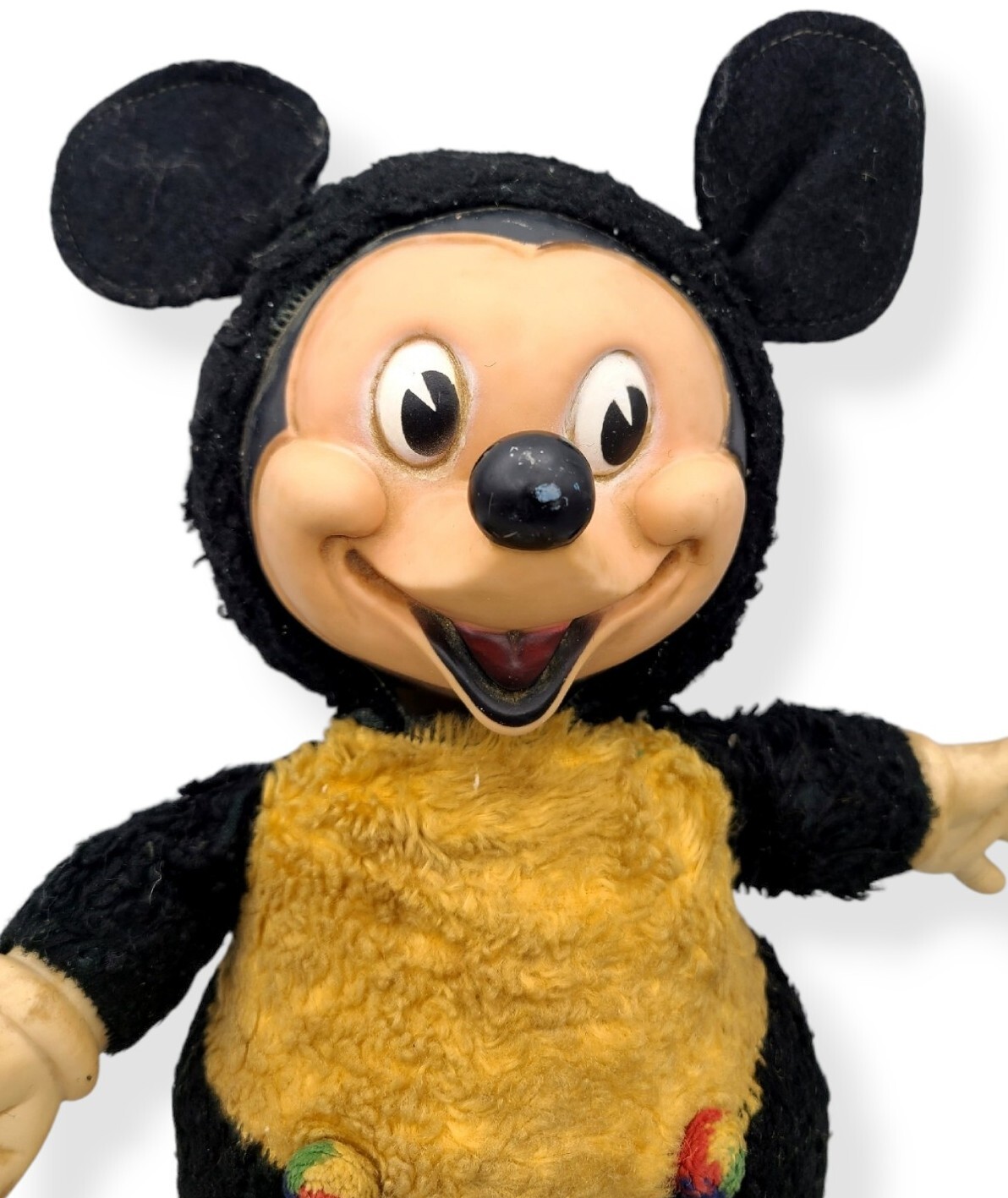 RARE 1950s Vintage Gund Mickey Mouse Plush Rubber Face Stuffed Toy ...