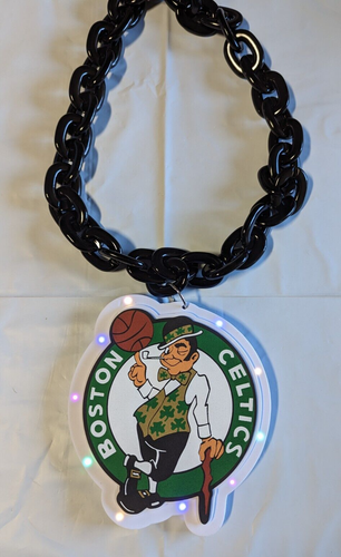 Boston Celtics Foam Fan Chain - LIGHT UP - Team LED Necklace Big Logo ...