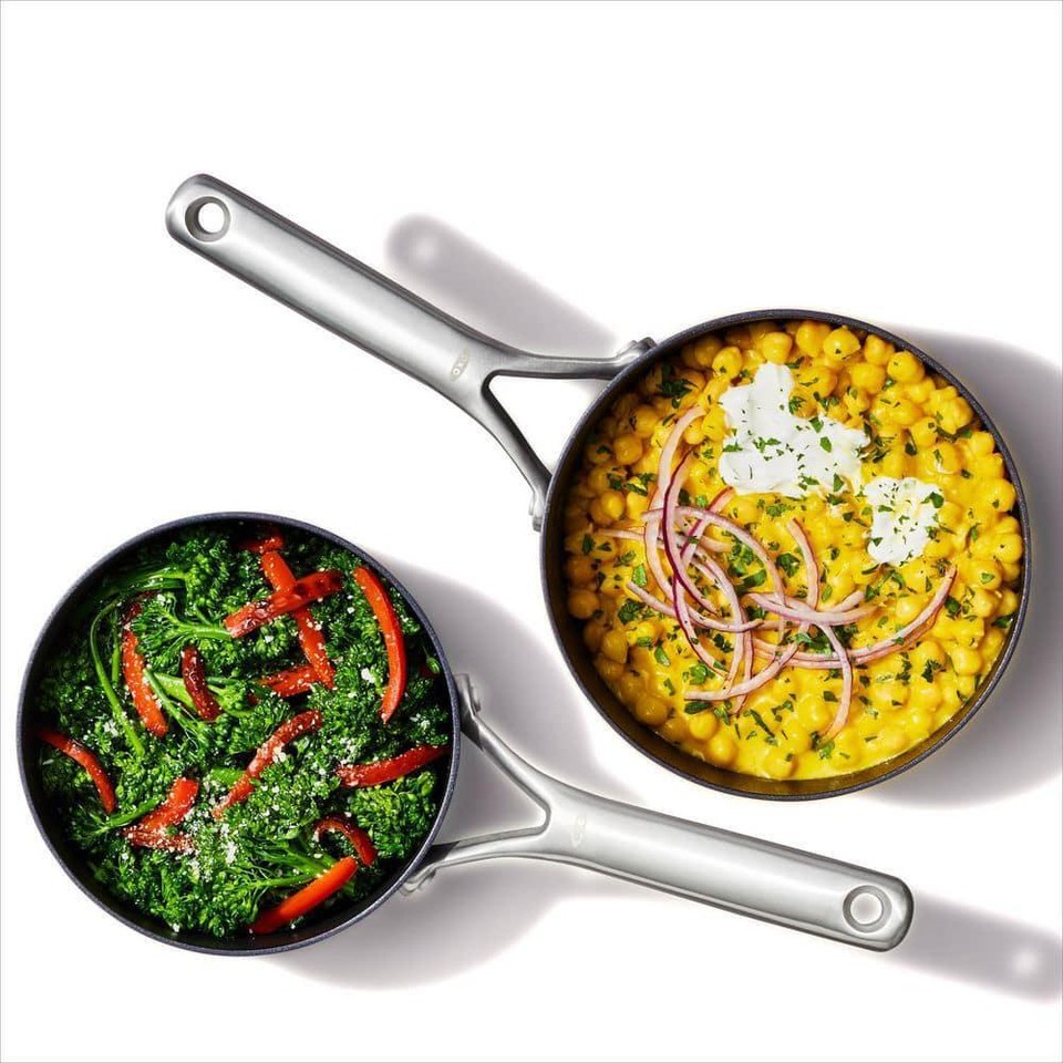 Oxo Pot N' Pan Set Dishwasher Safe Ceramic Professional Non-Stick 4 ...