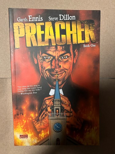 Preacher Book One, *LN*, TPB, Garth Ennis, Steve Dillion, DC Vertigo ...