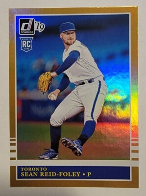 2019 Donruss #219 Sean Reid-Foley RC BLUE JAYS Rookie Gold Foil card | eBay